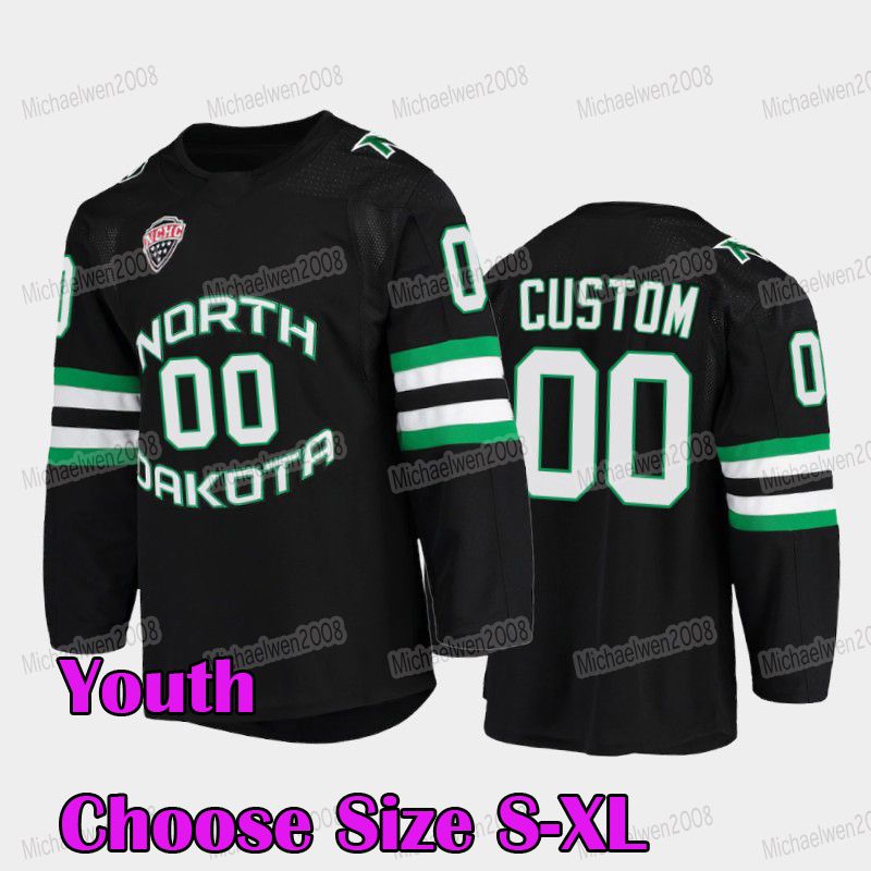 NCAA North Dakota College Hockey Jersey T.J. Oshie Gavin Hain Ethan ...