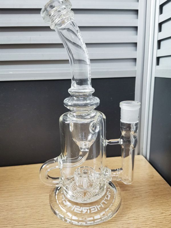 2021 Freezable Coil Bong Glass Bubbler Glass Water Bongs Recycler Dab ...