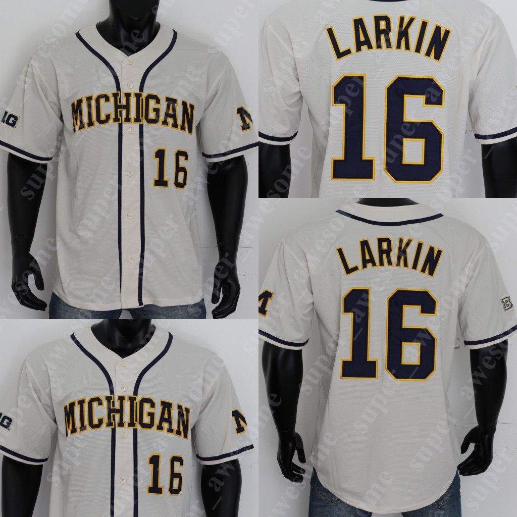 Michigan Baseball Jersey Jimmy Obertop Christian Molfetta Benjamin Sems ...