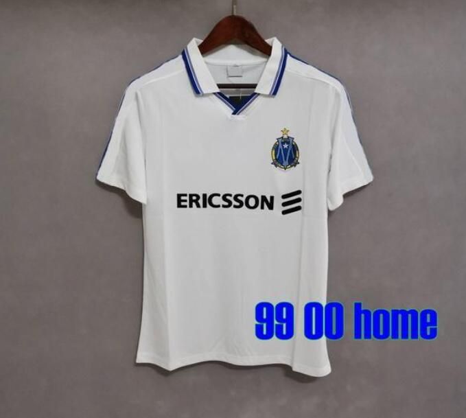 ₩19,296에서 Marseilles Ribery Ravanelli Nasri Retro 축구 유니폼 1990 1991 1992 ...