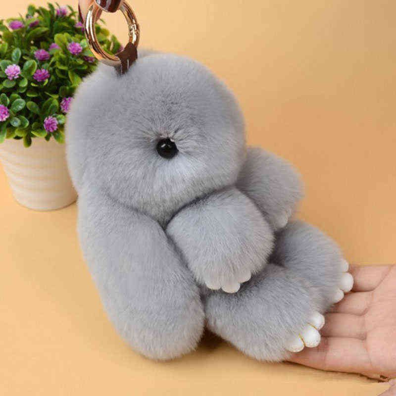 HOT Kawaii Cute Real Life Rabbit Animal Fur Doll Plush Toy Kids ...