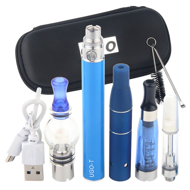 Vape 4 In 1 Dab Wax Dome Dry Herb Vaporizer Pen Starter Kit UGO T EVOD ...