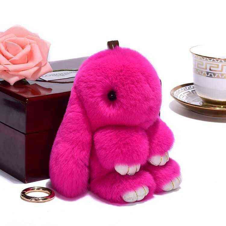 HOT Kawaii Cute Real Life Rabbit Animal Fur Doll Plush Toy Kids ...