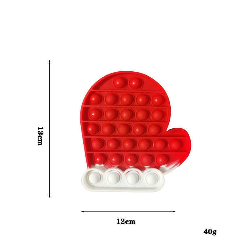 14.5CM Sensory Fidget Poo Its Toys Kids Christmas Gift Rainbow Xmas ...