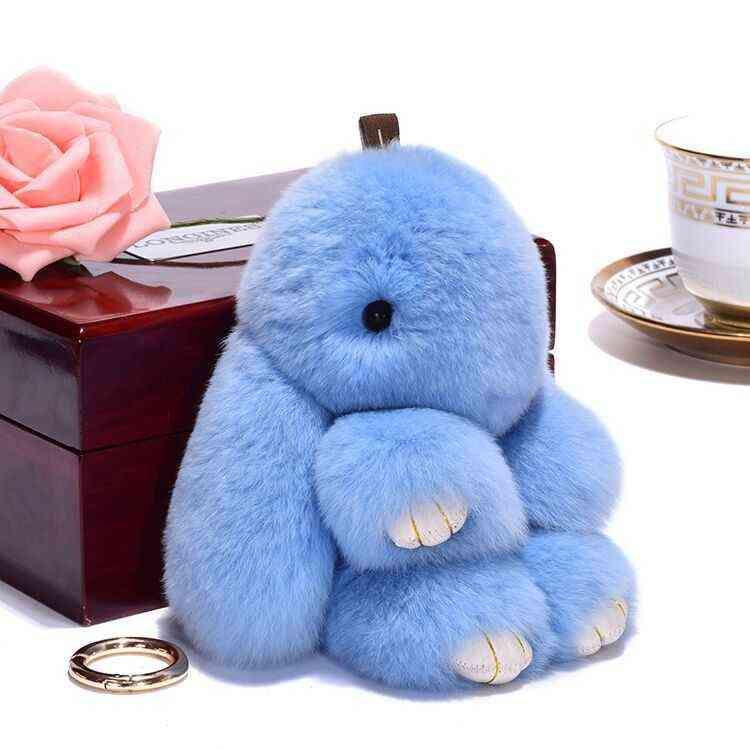 HOT Kawaii Cute Real Life Rabbit Animal Fur Doll Plush Toy Kids ...