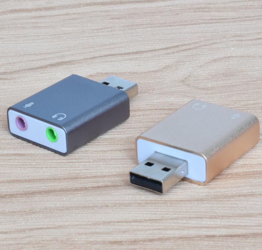 USB TYPE C External Stereo Sound Audio Cards Adapter 7.1 Channel For ...