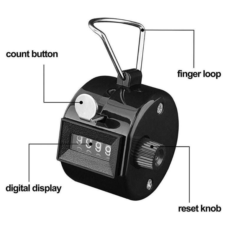Koop Hand Tally Klik Teller Met 4 Cijferige Mechanische Teller 0000 Tot ...
