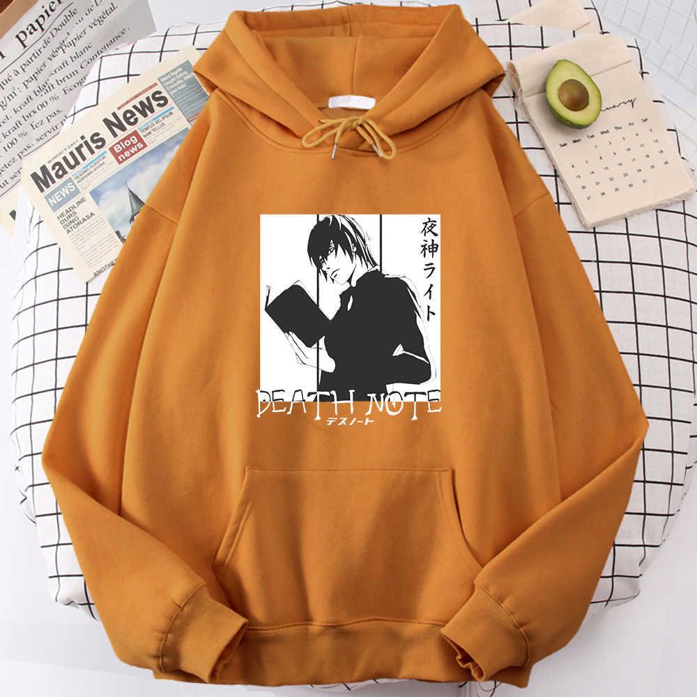 Death Note Hoodie Yagami Light Japan Manga MenS Hoodies Loose Casual ...