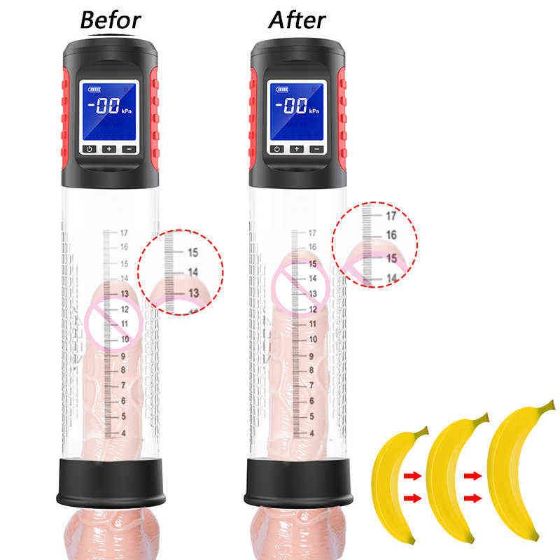 Nxy Sex Pump Toys Electric Penis Pump Male Masturbator Sextoy For Men