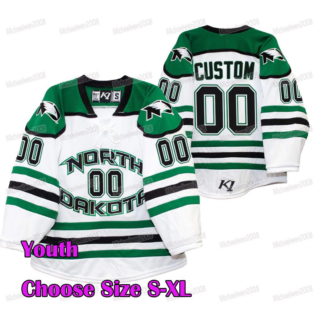 NCAA North Dakota College Hockey Jersey T.J. Oshie Gavin Hain Ethan ...