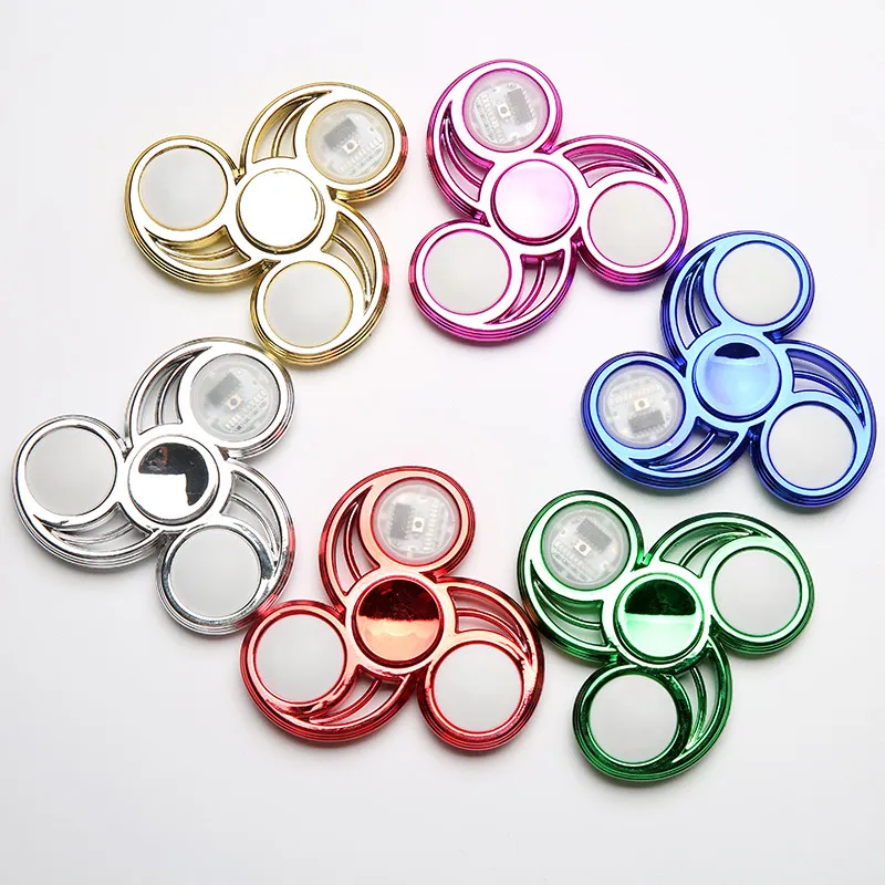 LED LED LIGHT Fidget Spinner Hand Top De La Mano EDC Fignet Spinder ...