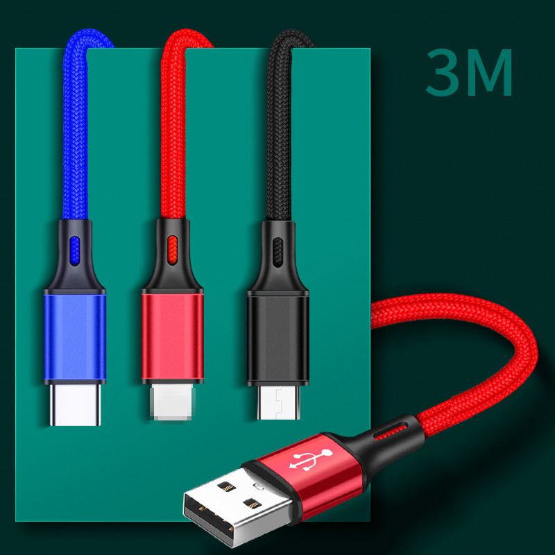 Super Long 3M/10ft Fast Charging Cables Quick Charger Power Cord Rapid ...