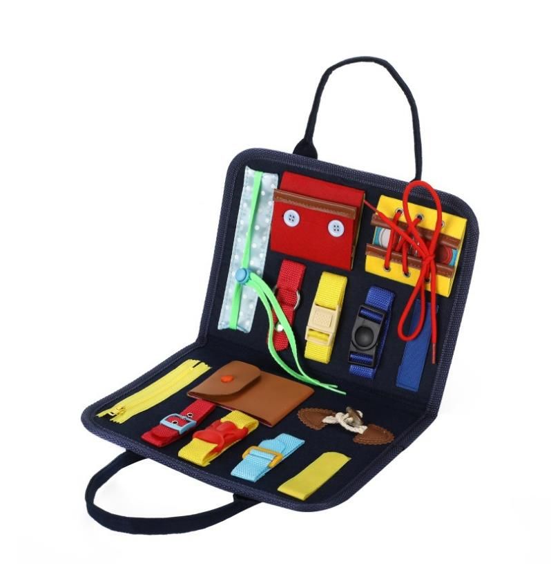 Toddler Busy Board Preschool Montessori Dressing Discovery Toy Skill ...