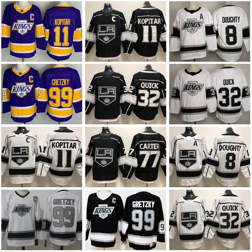 2021 Reverse Retro Los Angeles Kings Jersey 8 Drew Doughty 11 Anze ...