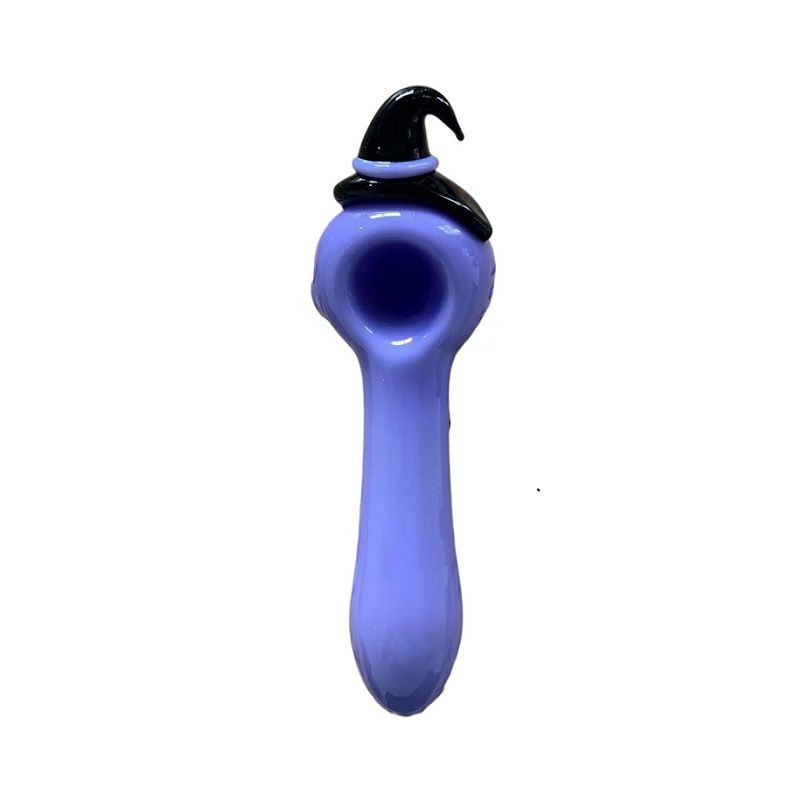 Halloween Witch Hat Pipe 4 INCH Hocus Pocus Purple Glass Witchy Pipe ...