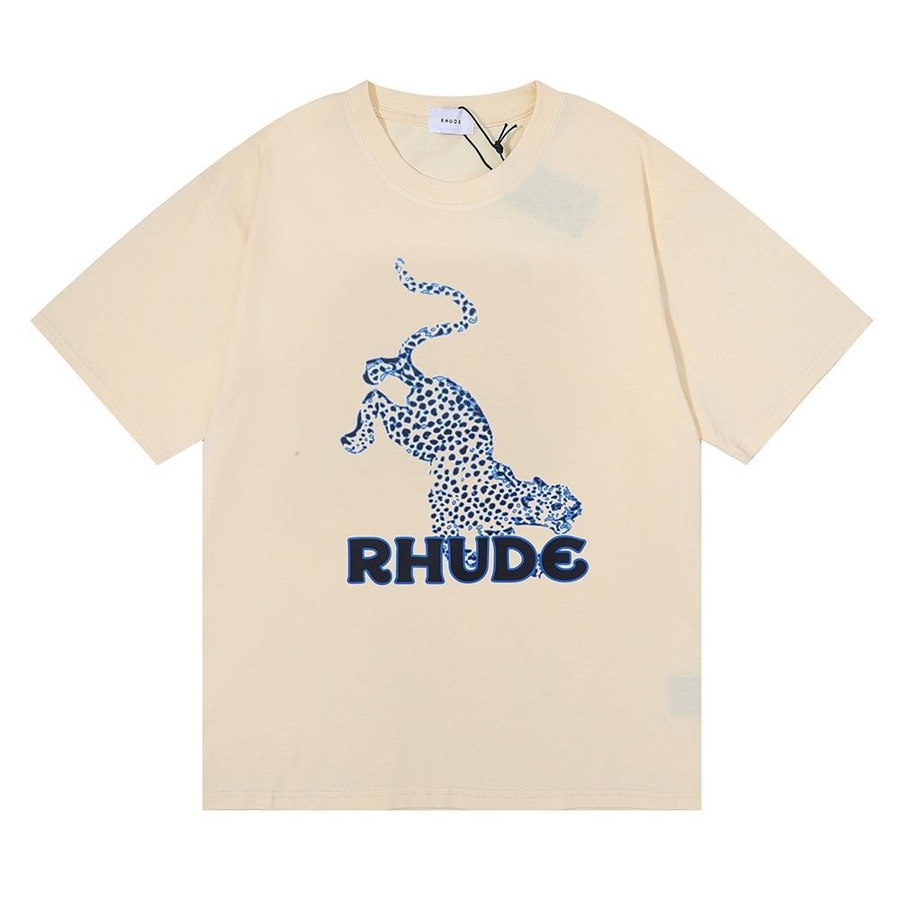 RH Designers Mens Rhude Embroidery T Shirts For Summer Mens Tops Letter ...