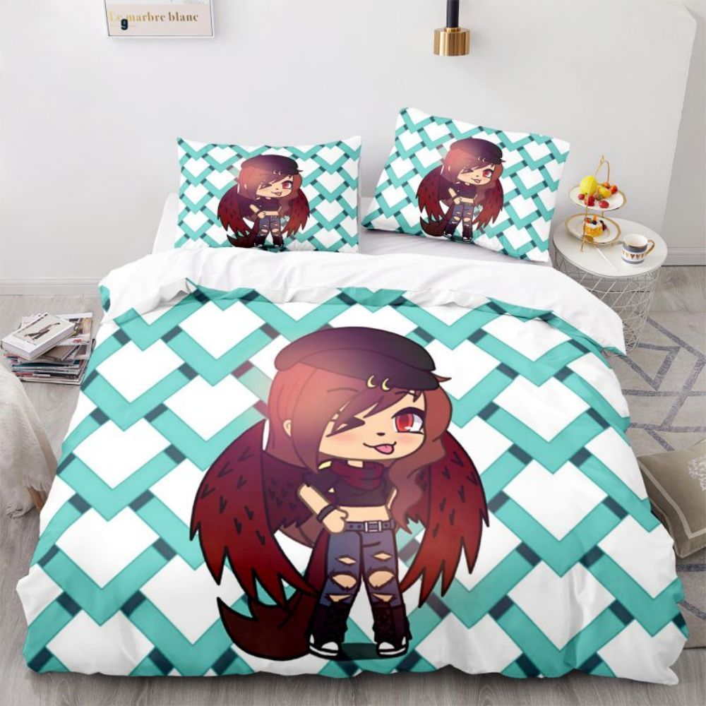 Wholesale Anime Cartoon Bedding Sets Gacha Life 3D Printing Adult Kids ...