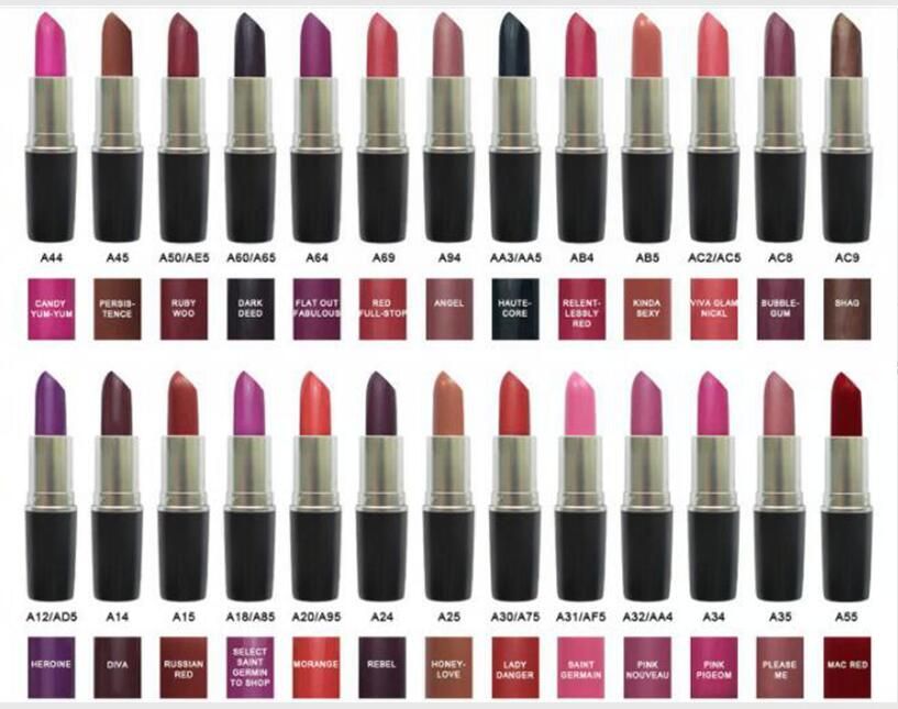 Mac Matte Lipstick Shades Names