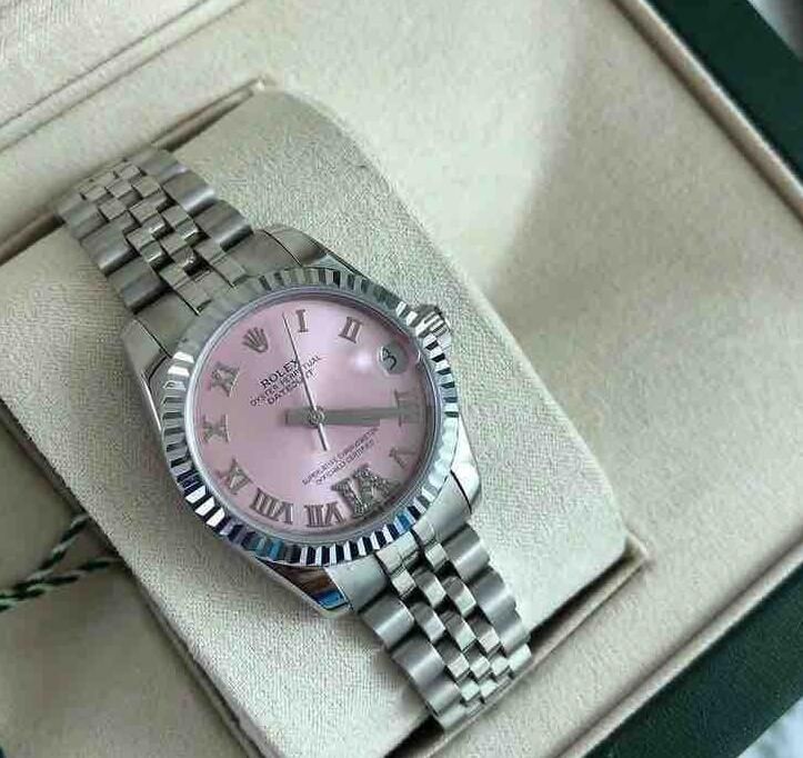 Cases Dupe Rolex Montre De Luxe Mens Automatic Mechanical Watch Silver ...