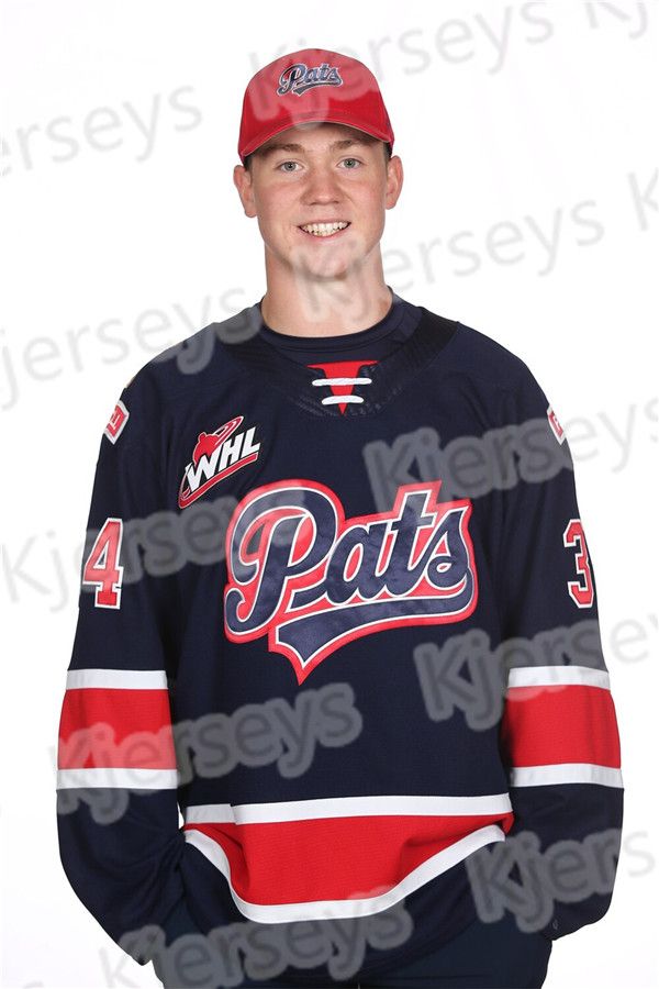 Thr Custom Regina Pats Hockey Jersey Connor Bedard Carter Massier Zack ...