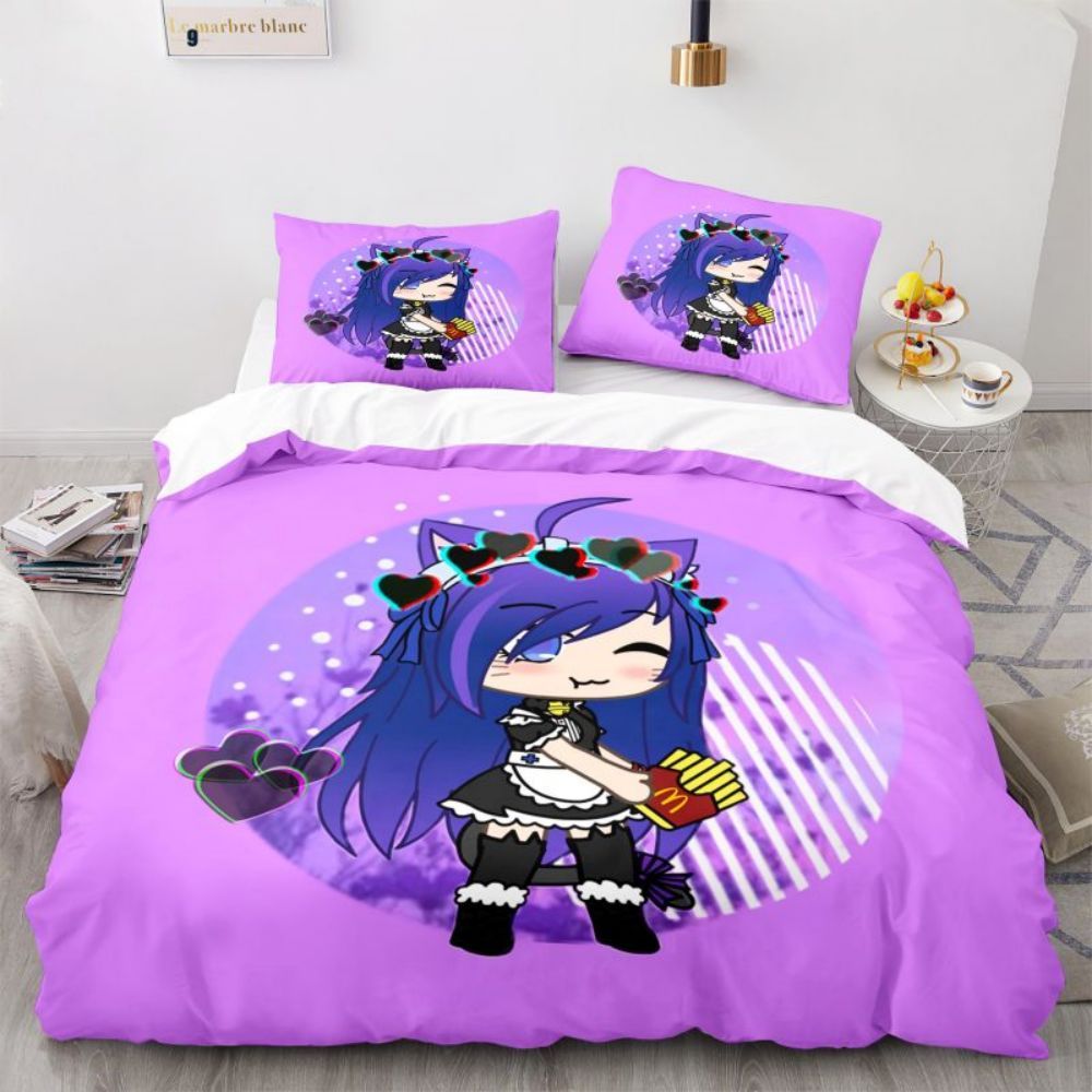 Wholesale Anime Cartoon Bedding Sets Gacha Life 3D Printing Adult Kids ...