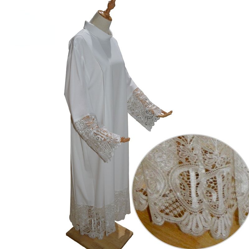 Catholic Church Priest Costume Seminarian Surplice ALB Cassock Lace ...