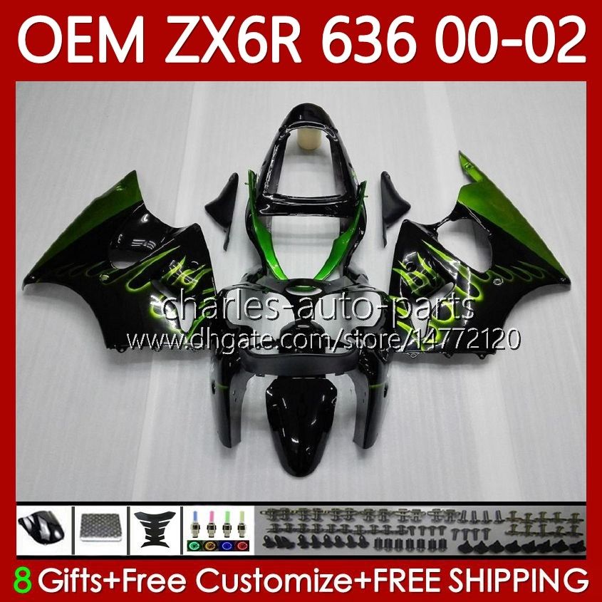 Injection Body For KAWASAKI NINJA ZX 6R 600 CC 6 R ZX636 ZX 600 00 02 ...