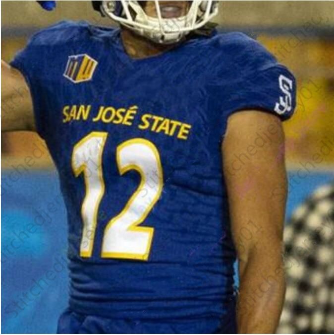 American College Football Wear State Spartans SJSU Football Jersey NCAA ...