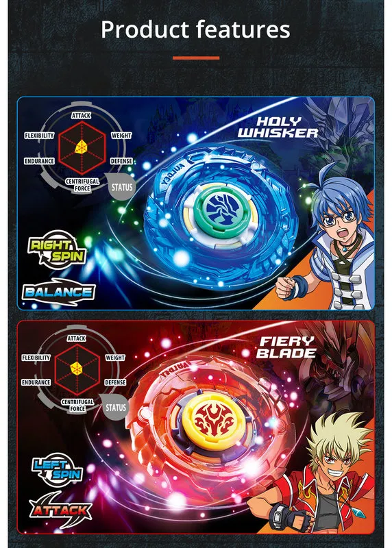 Infinity Nado 3 Plastic Series Set Blade Spinner Gyro Battle Spinning ...