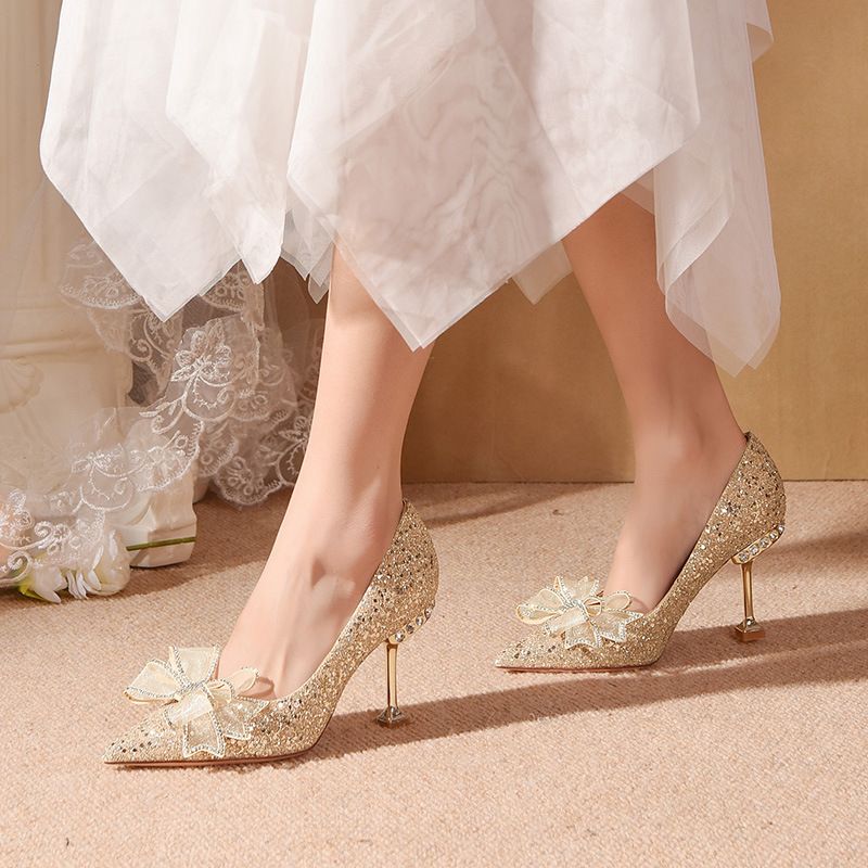 Gold Prom Heels 2022
