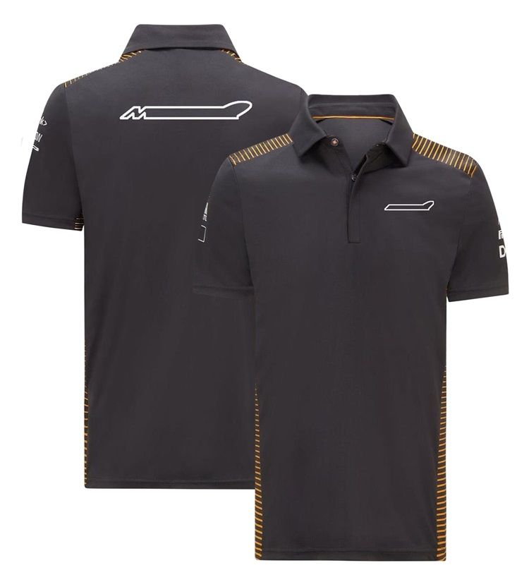 F1 Team Uniform Formula 1 Racing Uniform Summer Short Sleeved Lapel T ...