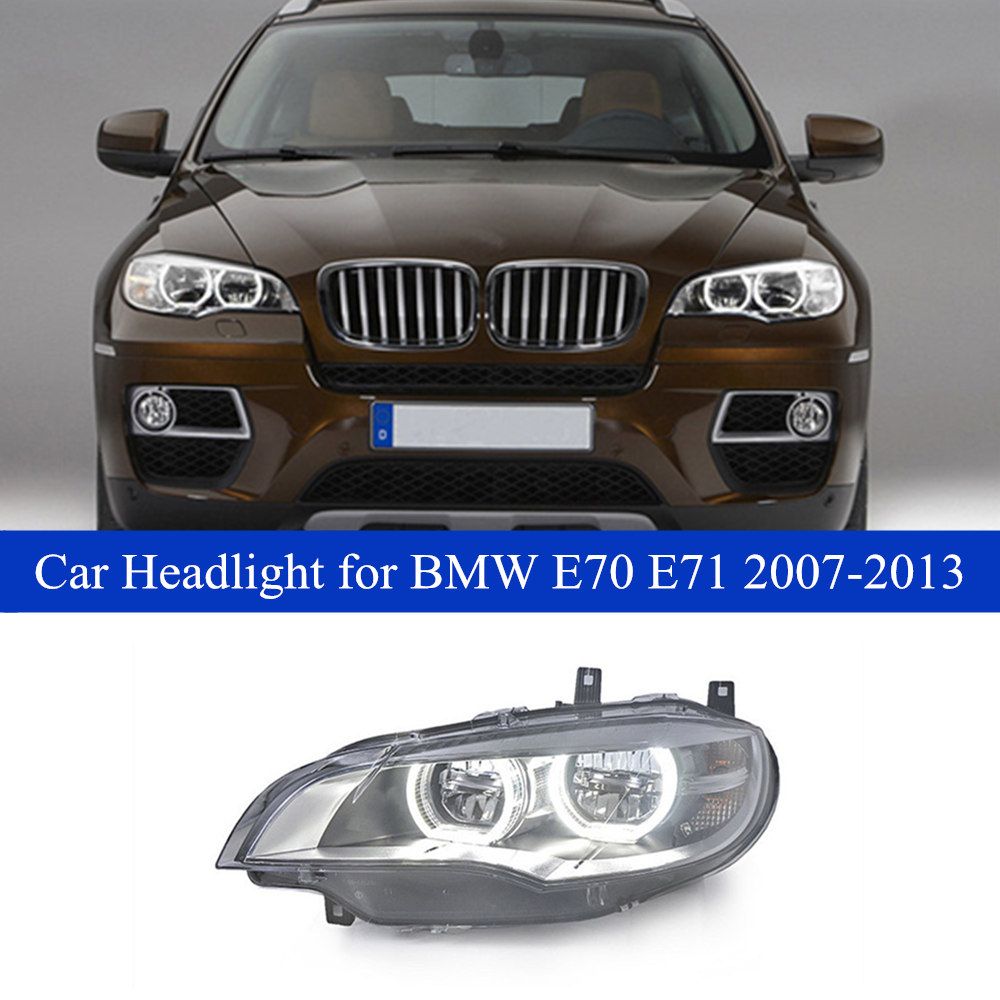 E70 LED Head Light For BMW X5 X6 Daytime Running Headlight Assembly 2007 2013 E71 Turn Signal ...