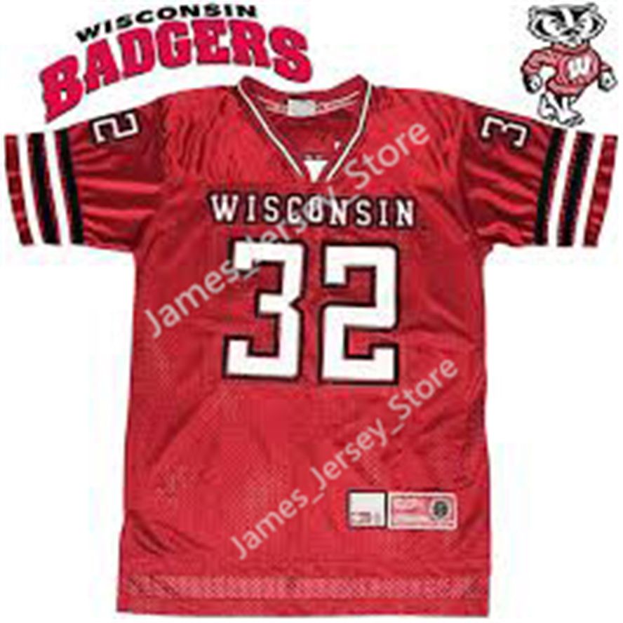 Custom Wisconsin Badgers Football Jersey 52 Kaden Johnson 54 Kayden ...