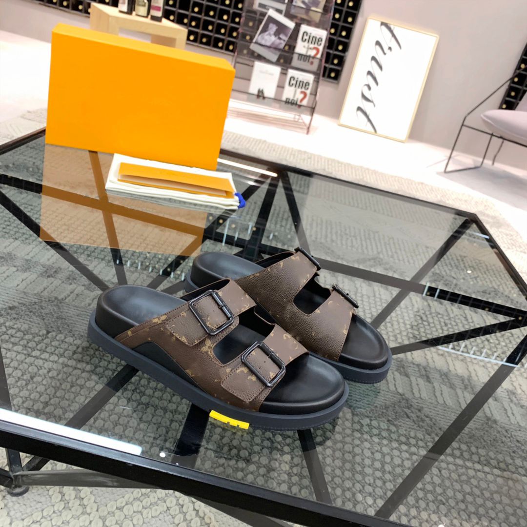 TRAINER MULE Mens Designer Basketball Trainer Slippers Genuine Leather ...