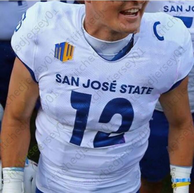 American College Football Wear State Spartans SJSU Football Jersey NCAA ...