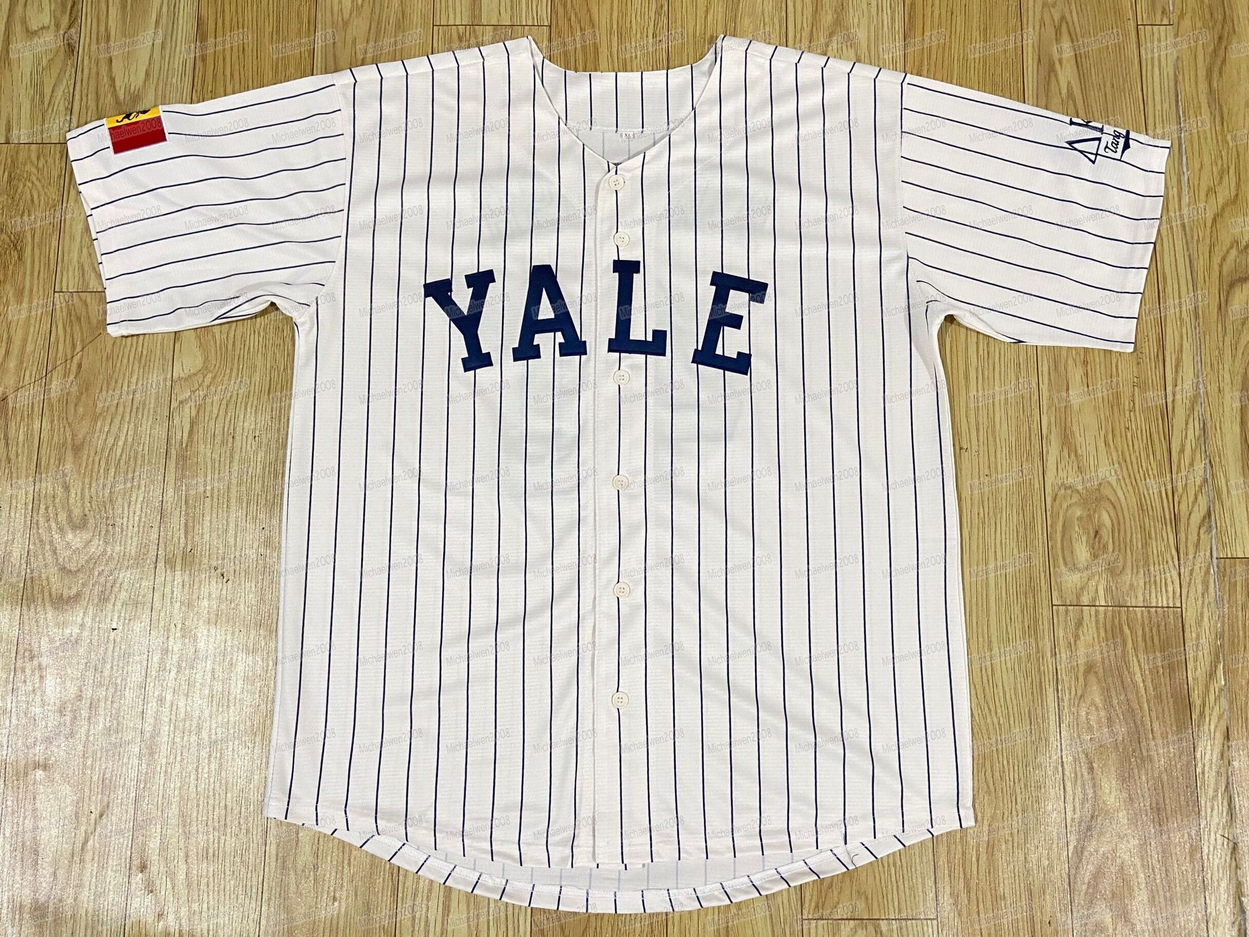 Baseball Jerseys Yale University Baseball Jersey 100% Double Stitched ...