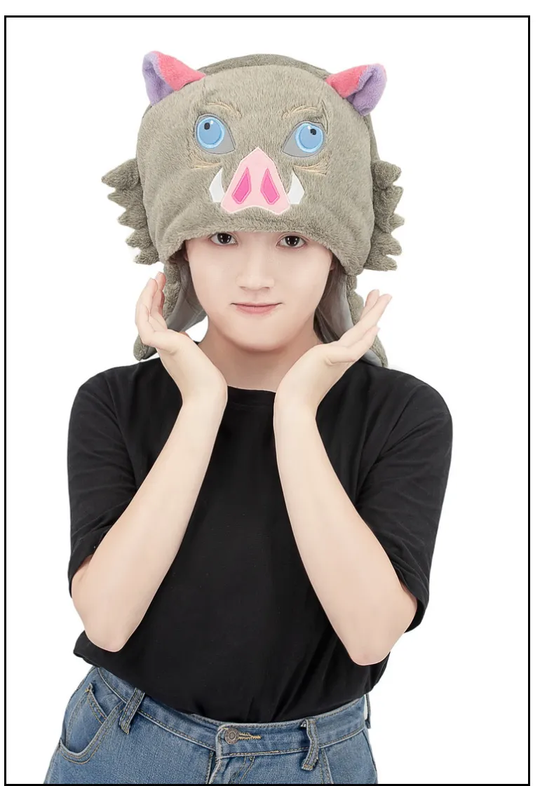 Inosuke Cosplay Boar Mask Demon Slayer Costume Kimetsu No Yaiba Pig ...