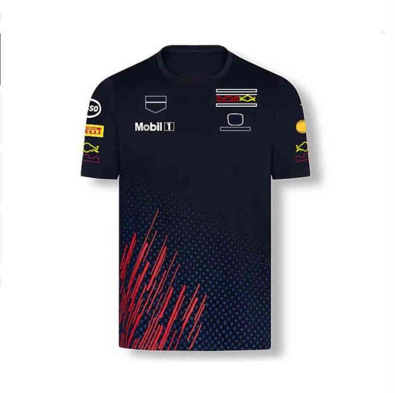 ₩13404에서 2022 포뮬러 1 레이싱 슈트 새로운 F1 티셔츠 팀 유니폼 짧은 슬리브 커스텀 레이서 동일한 스타일 자동차 팬 캐주얼 대형 티셔츠 Mo1770 Dhgate