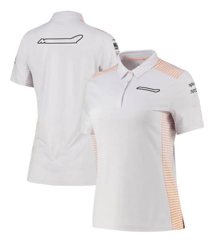 F1 Team Uniform Formula 1 Racing Uniform Summer Short Sleeved Lapel T ...