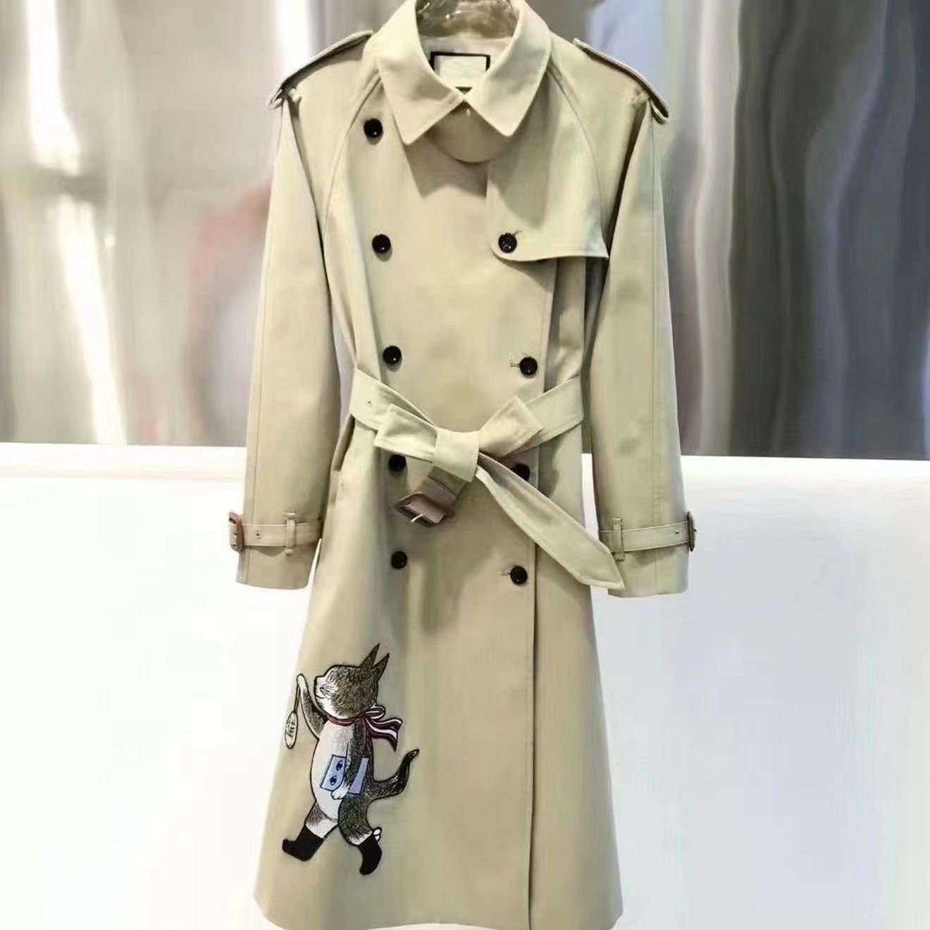 B818 Autumn Womens Trench Coats Designer Luxury Women Windbreaker Body ...