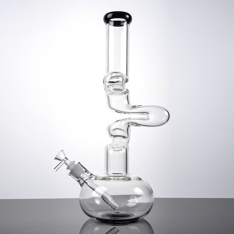 Wholesale Unique 18mm Clear Green Joint Beaker Bong With Diffused ...