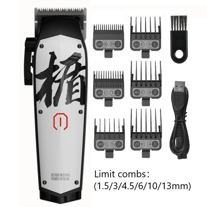 Madeshow M10 Professional Hair Clippers Trimmer For Men Adjustable Cordless Cutting Machine For ...