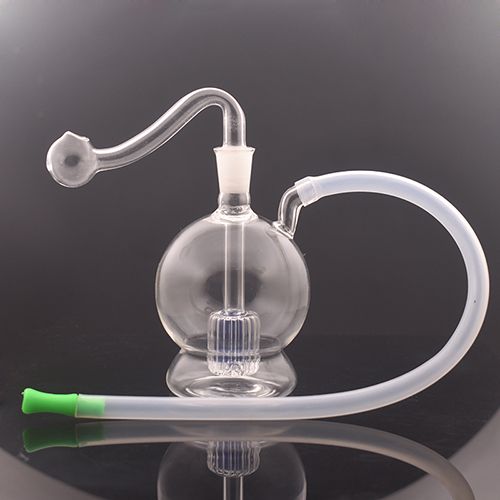 Glass Globe Bong Inline Percolator Ash Catcher Dab Rig Male Pipe & Hose ...