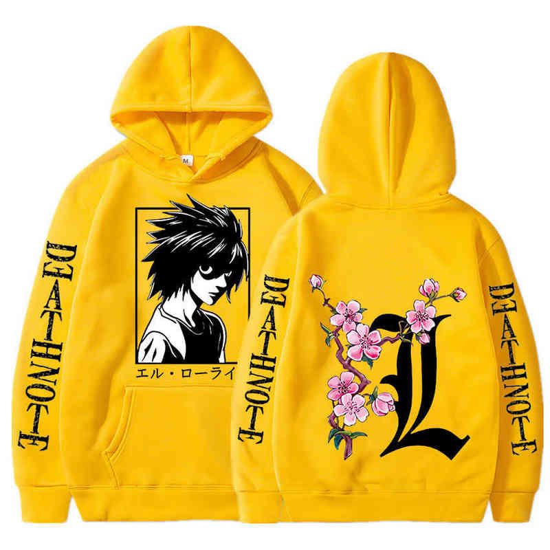 Japanese Anime Death Note Hoodies Men Kawaii Manga Yagami Light Graphic ...