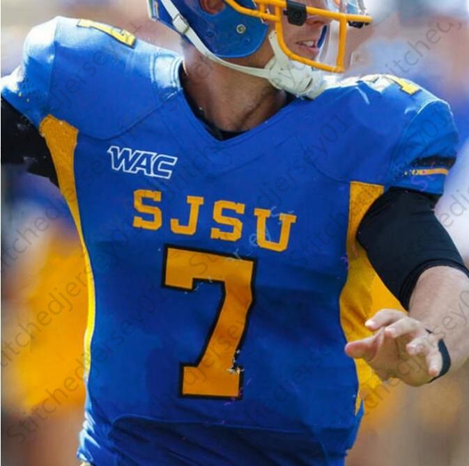 American College Football Wear State Spartans SJSU Football Jersey NCAA ...