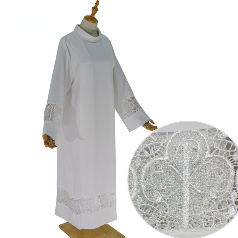 Catholic Church Priest Costume Seminarian Surplice ALB Cassock Lace ...