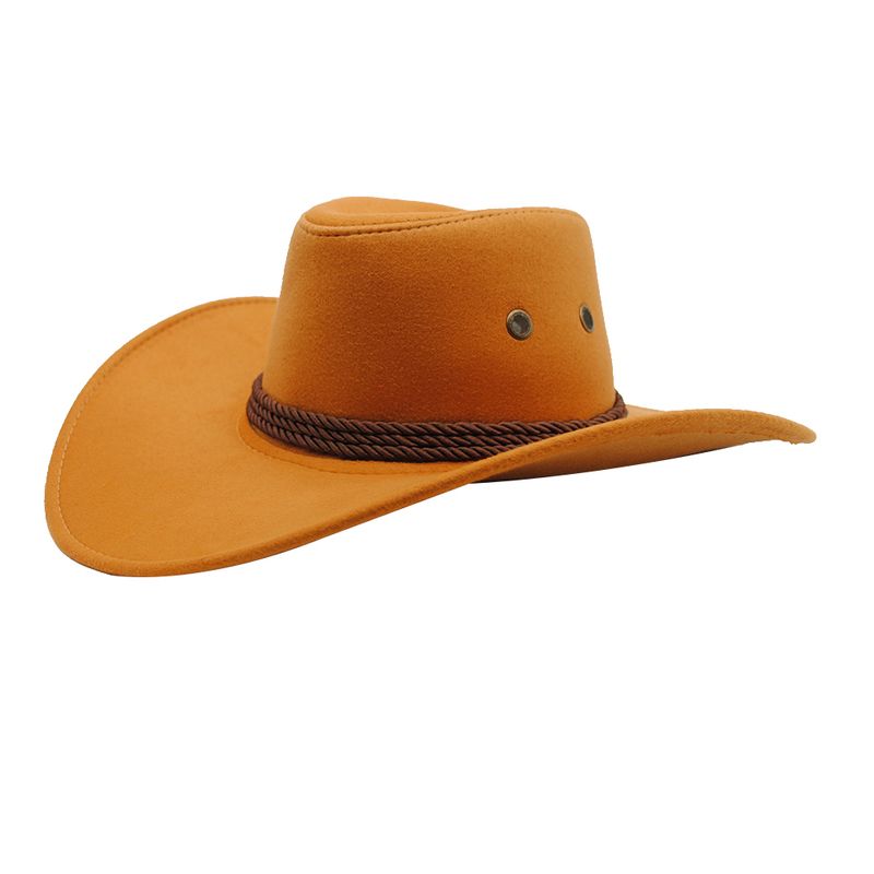 Leather Cowboy Western Hats For Men With Large Brim For Men And Women ...