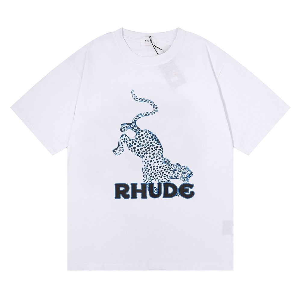 RH Designers Mens Rhude Embroidery T Shirts For Summer Mens Tops Letter ...