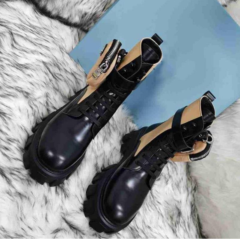 Winter Designer Boots Monolith Platform Combat Boot Woman Martin Shoe ...