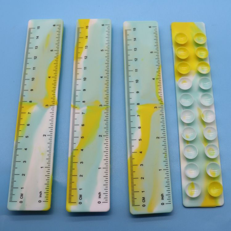 Ruler Silicone Sheet Fidget Toys Square Pat Suction Board Kids ...